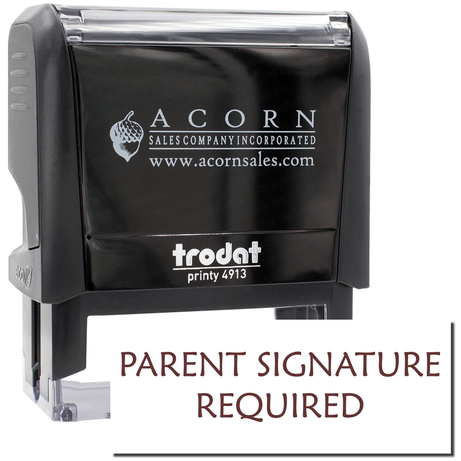 Large Self-Inking Parent Signature Required Stamp, Trodat Printy 4913 ...