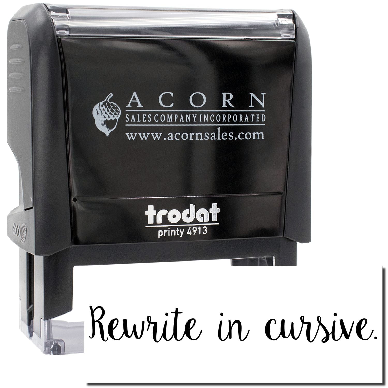 Large Self-Inking Script Rewrite in Cursive Stamp, Trodat Printy 4913 ...