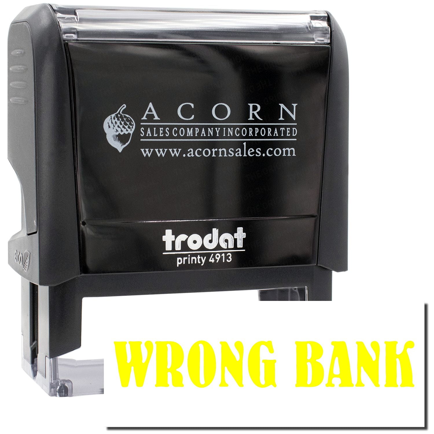 Large Self-Inking Wrong Bank Stamp, Trodat Printy 4913, Press and Print ...