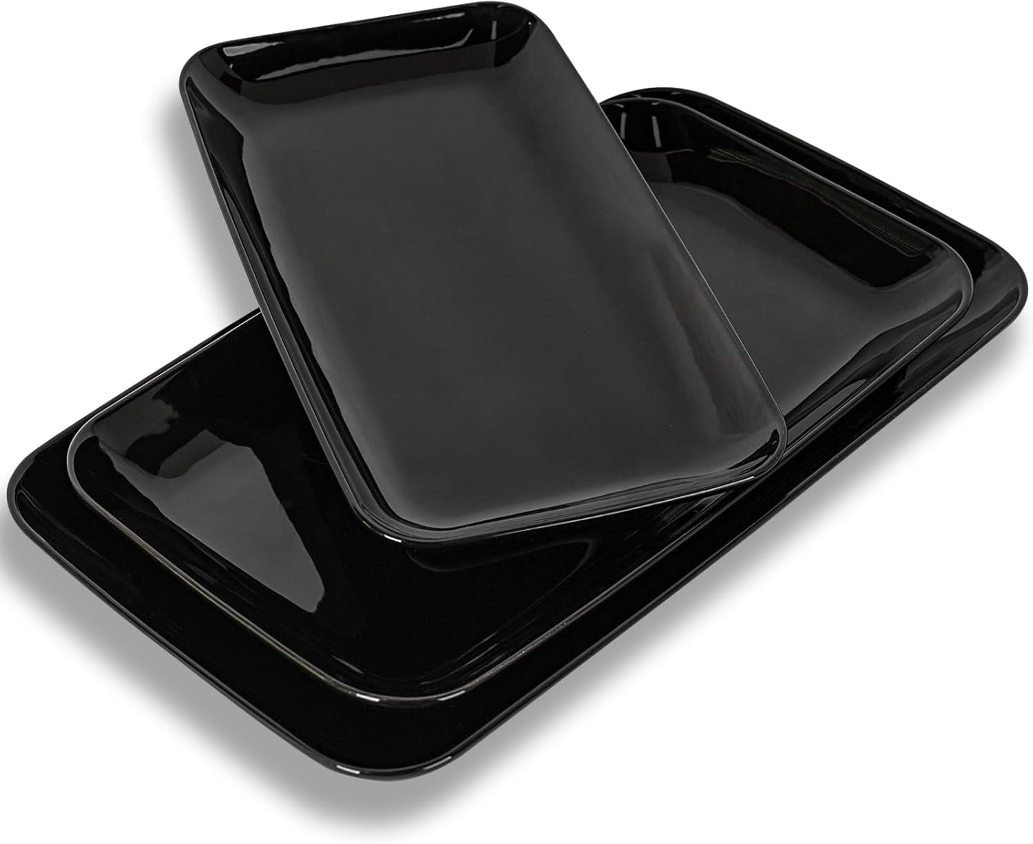 Large Serving Platter Set 16/14/12inch Large Serving Tray - Rectangular ...