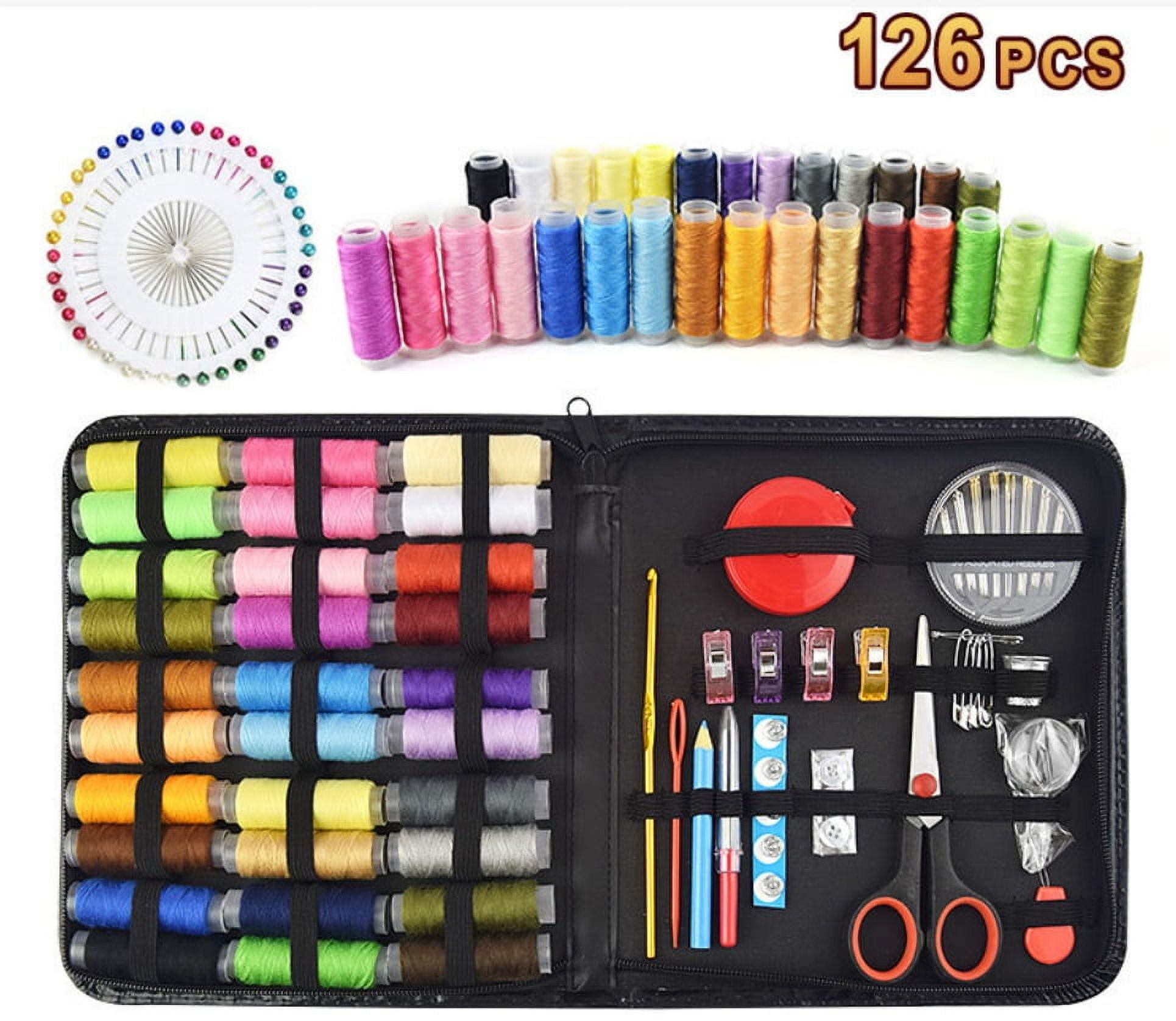 Large Sewing Kit for Adults: Upgraded 100 Pcs-304 Pcs Premium Sewing ...