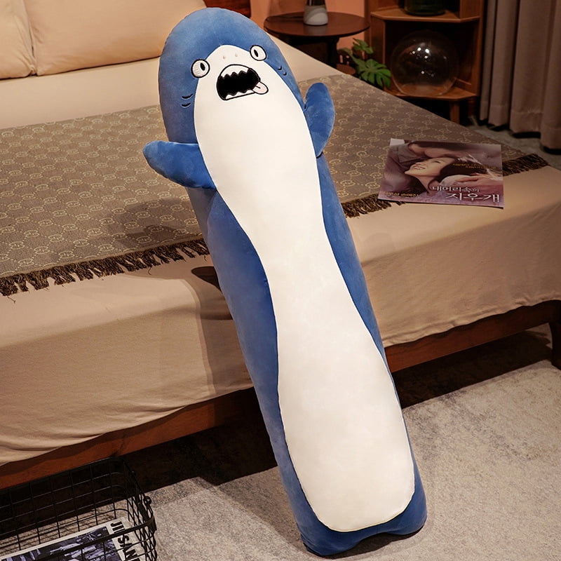 Large Shark Plush,33.5" Cute Plushies Long Shark Stuffed Animal ...