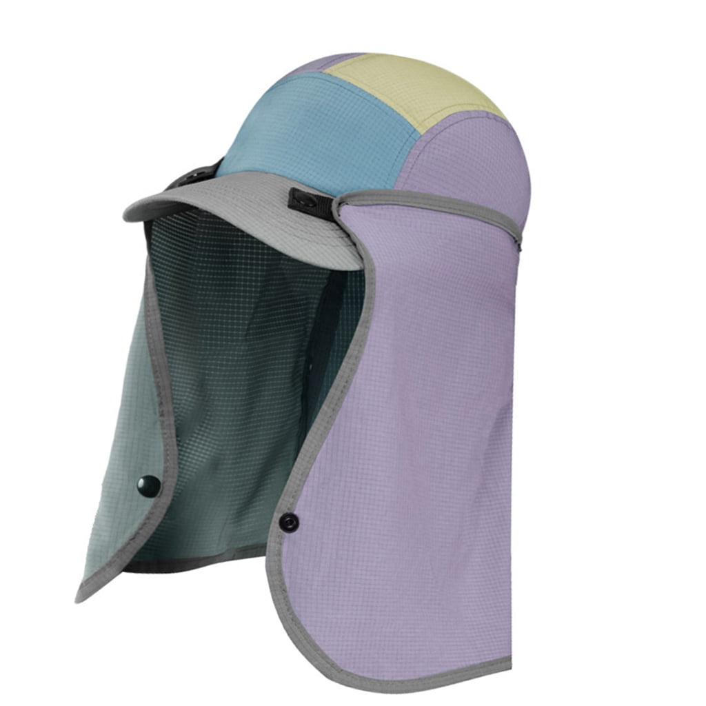 Large Shawl Sun Hat with Neck Flap Sun Visors Sun Hat for Sports and ...