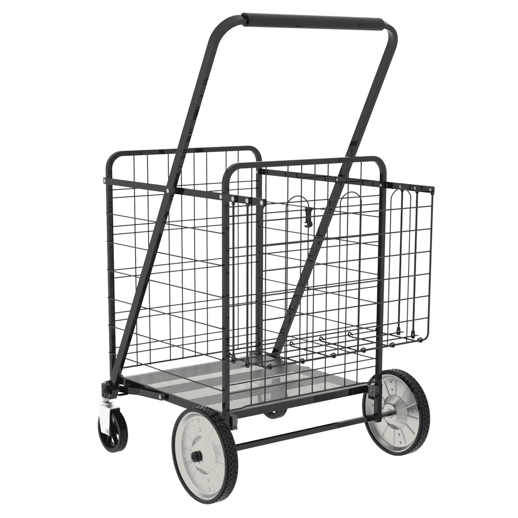 Bigger Super Jumbo Shopping Cart,Grocery Cart on Wheels, Foldable ...