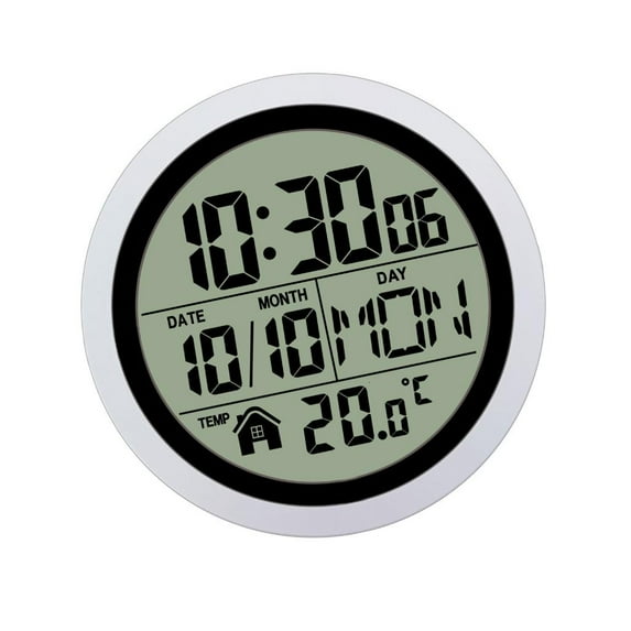 Large Shower Clock with Suction Cups,Date and Temperature,Water ...
