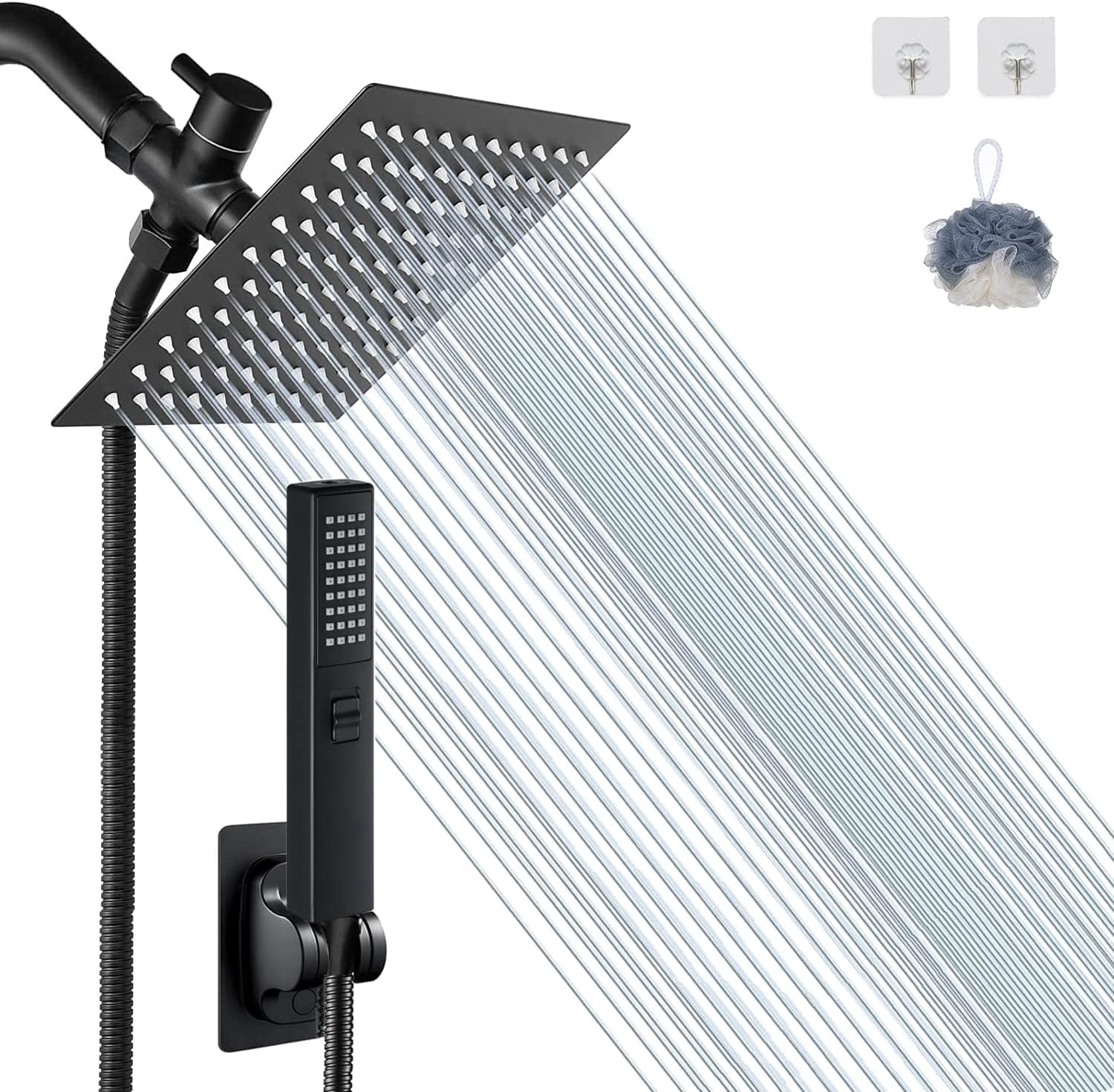 Large Shower Head VMASSTONE 9In High Pressure Free Installation- with ...