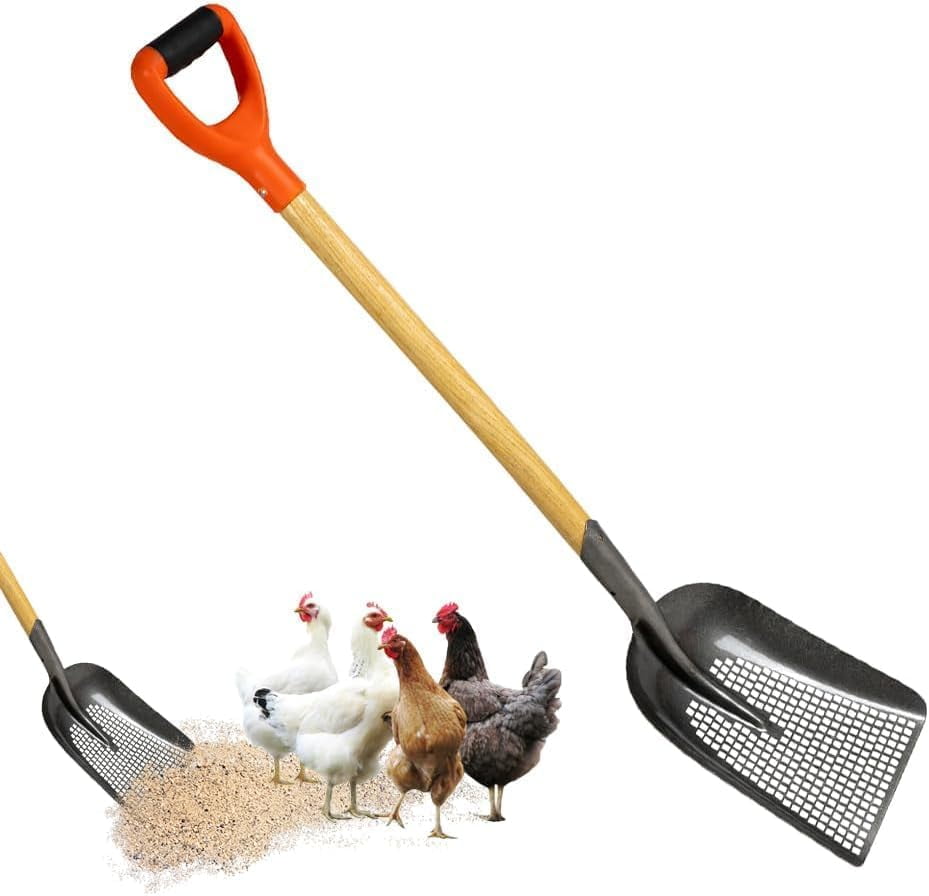 Large Sifting Scoop Shovel, Sand Sifter Treasure Shovel, Chicken Poop ...