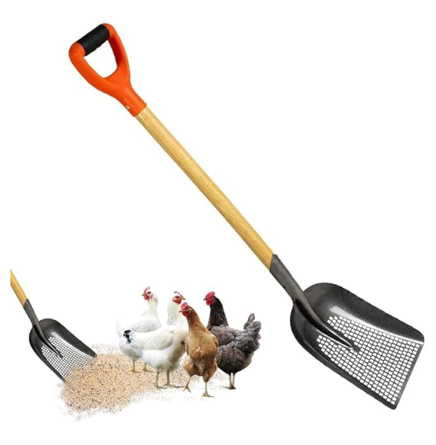Large Sifting Shovel, Sand Sifter Treasure Shovel, Chicken Poop er for ...