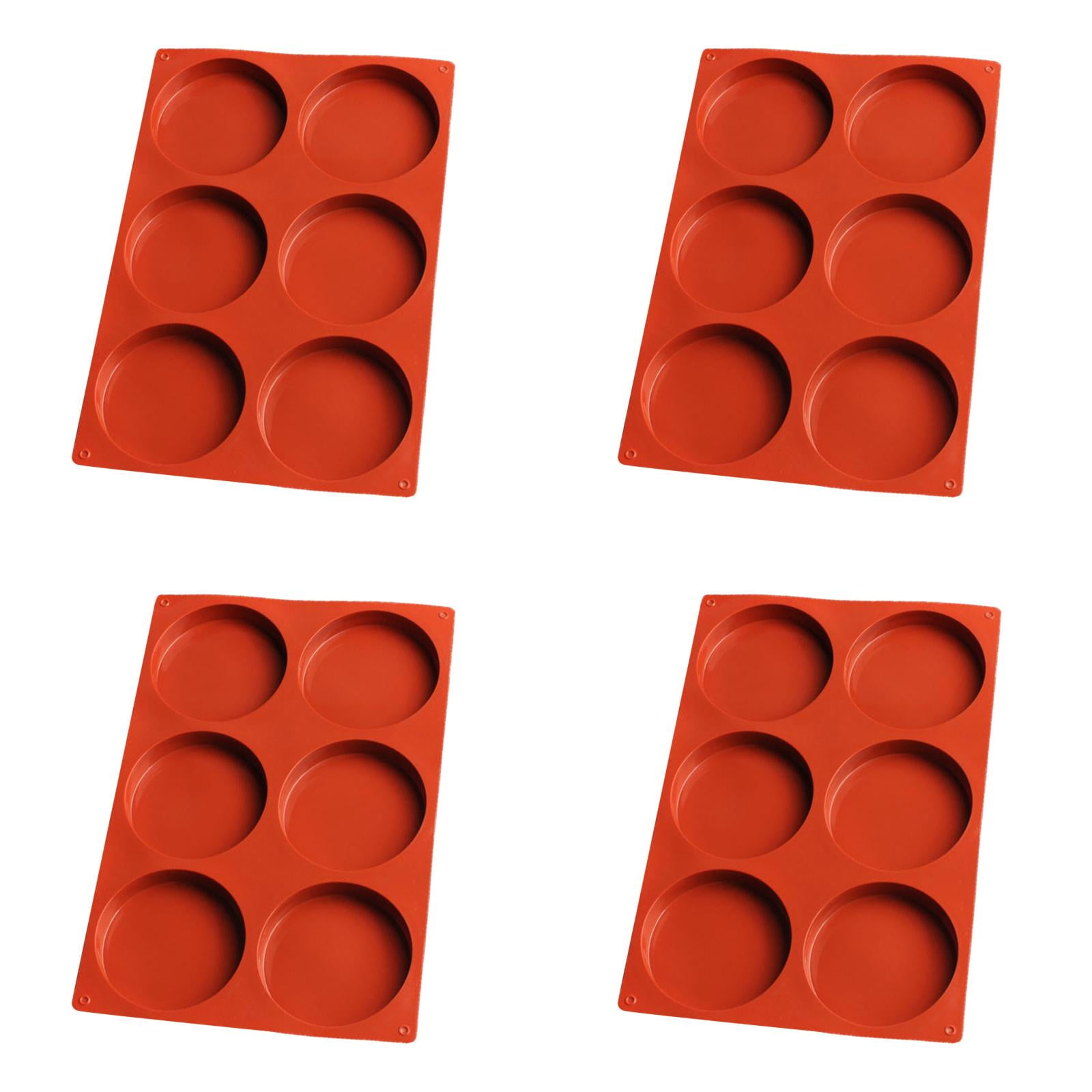 Large Silicone For Baking Reusable 6 Cavity Round Baking Non Stick Food ...