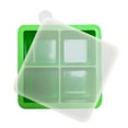 4 Grid Silicone Ice Tray With Lid, Silicone Ice Cube Trays for Freezer ...