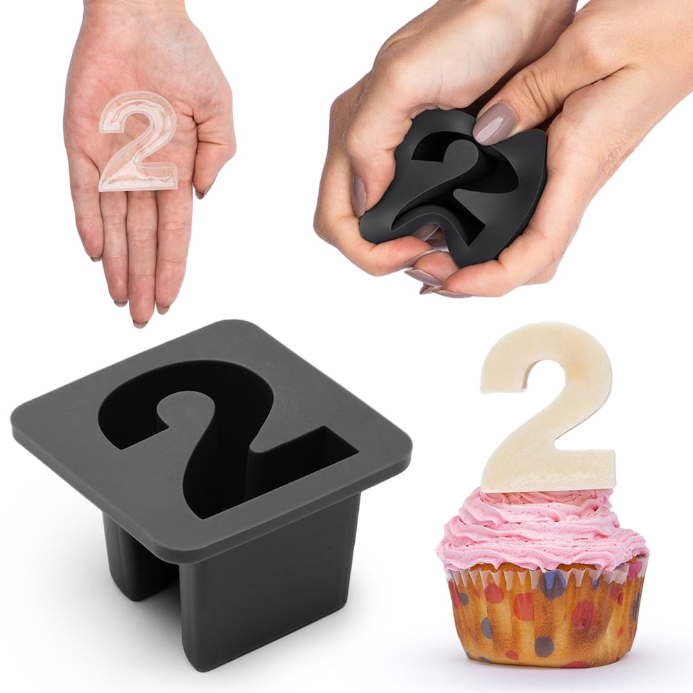 Large Silicone Mold – Number 2 - Cake Mold, Baking Mold, Ice Tray ...
