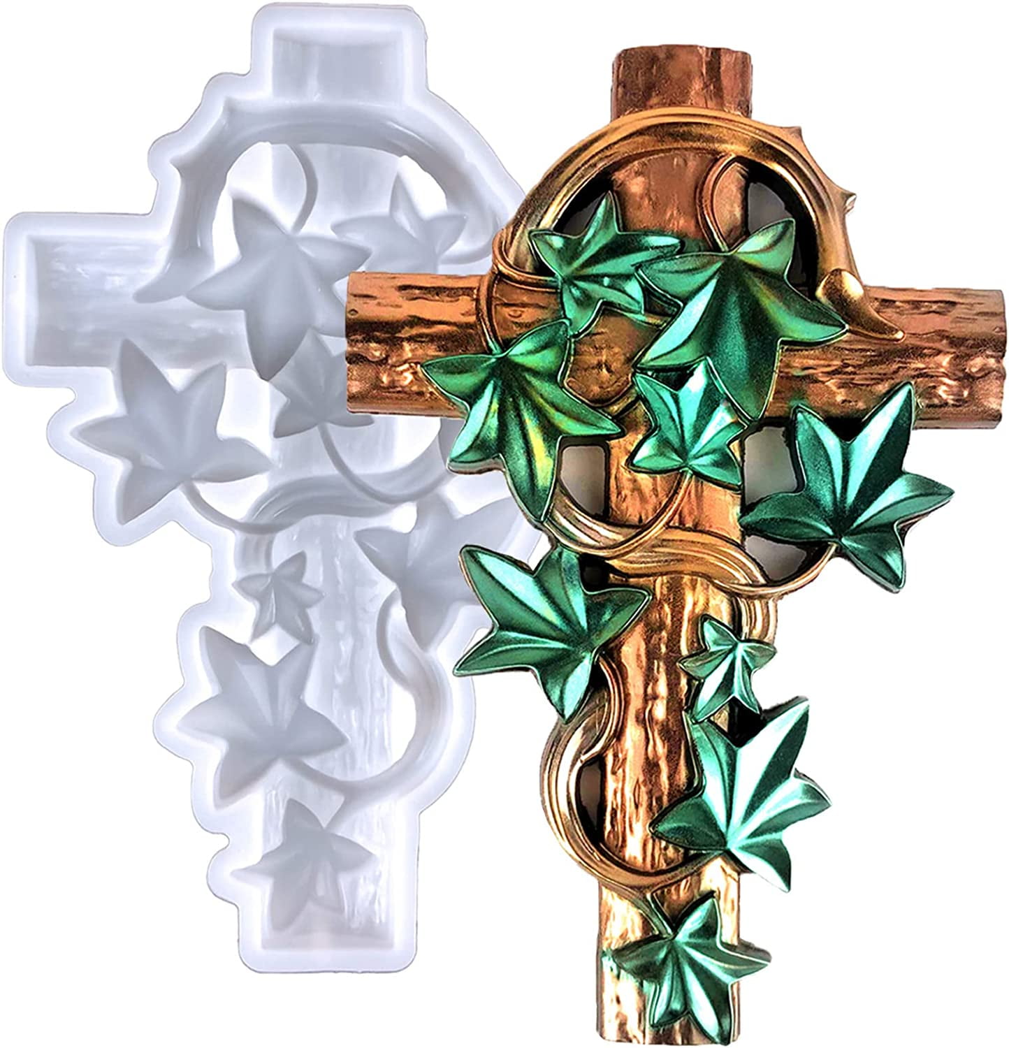 Large Silicone Molds for Resin, 3D Thorn Cross Resin Molds, Crucifix ...