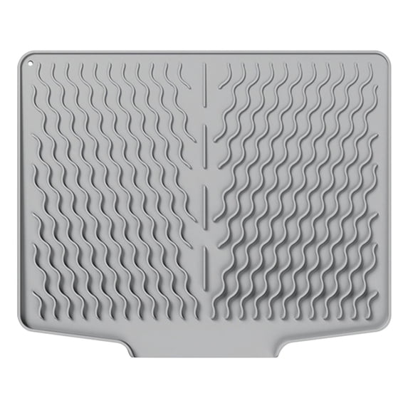 Large Silicone Sink Pad with Slope, Anti-Slip Drainage Mat for Bowl ...