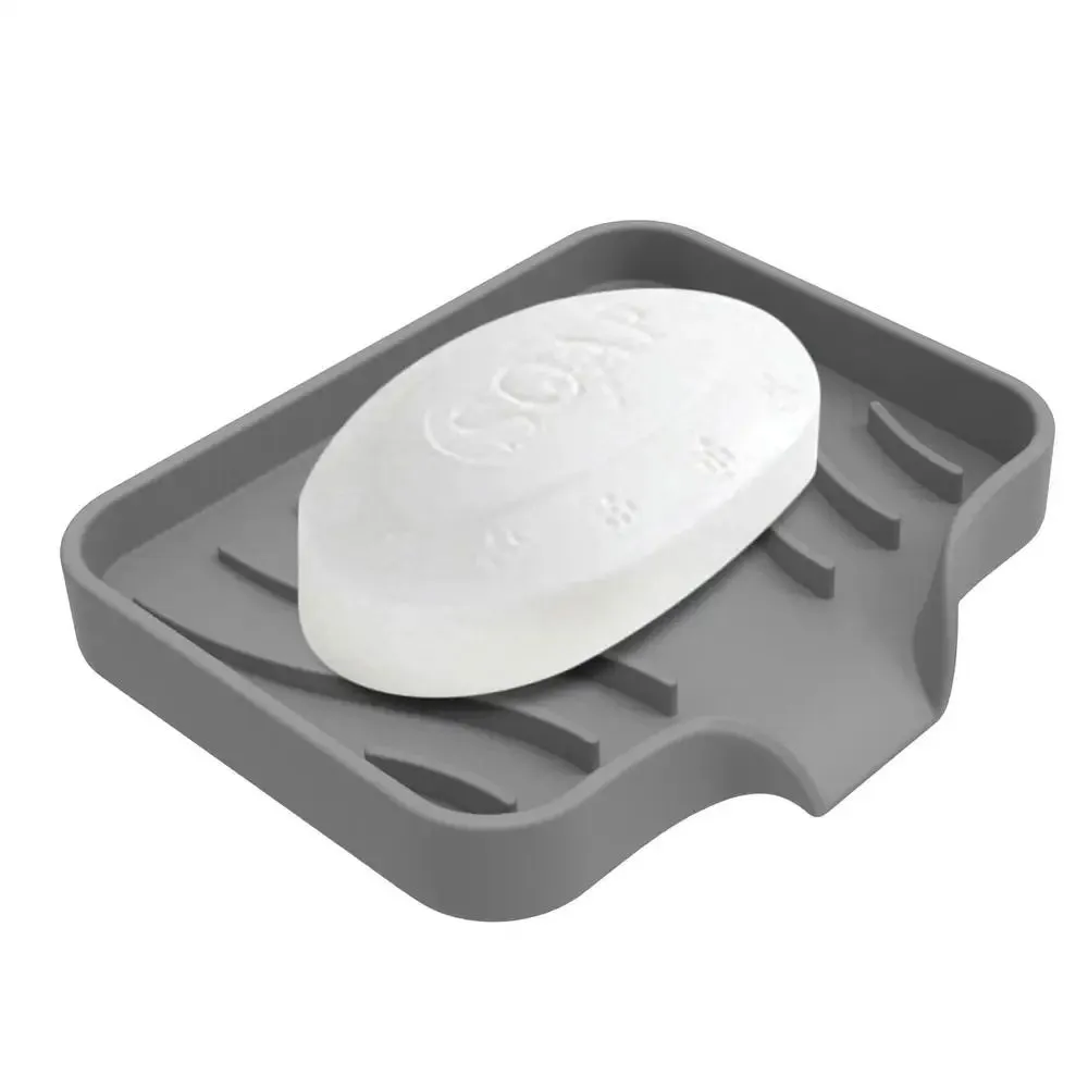 Large Silicone Sponge Holder-Self Draining Dish Soap Holder for Kitchen ...