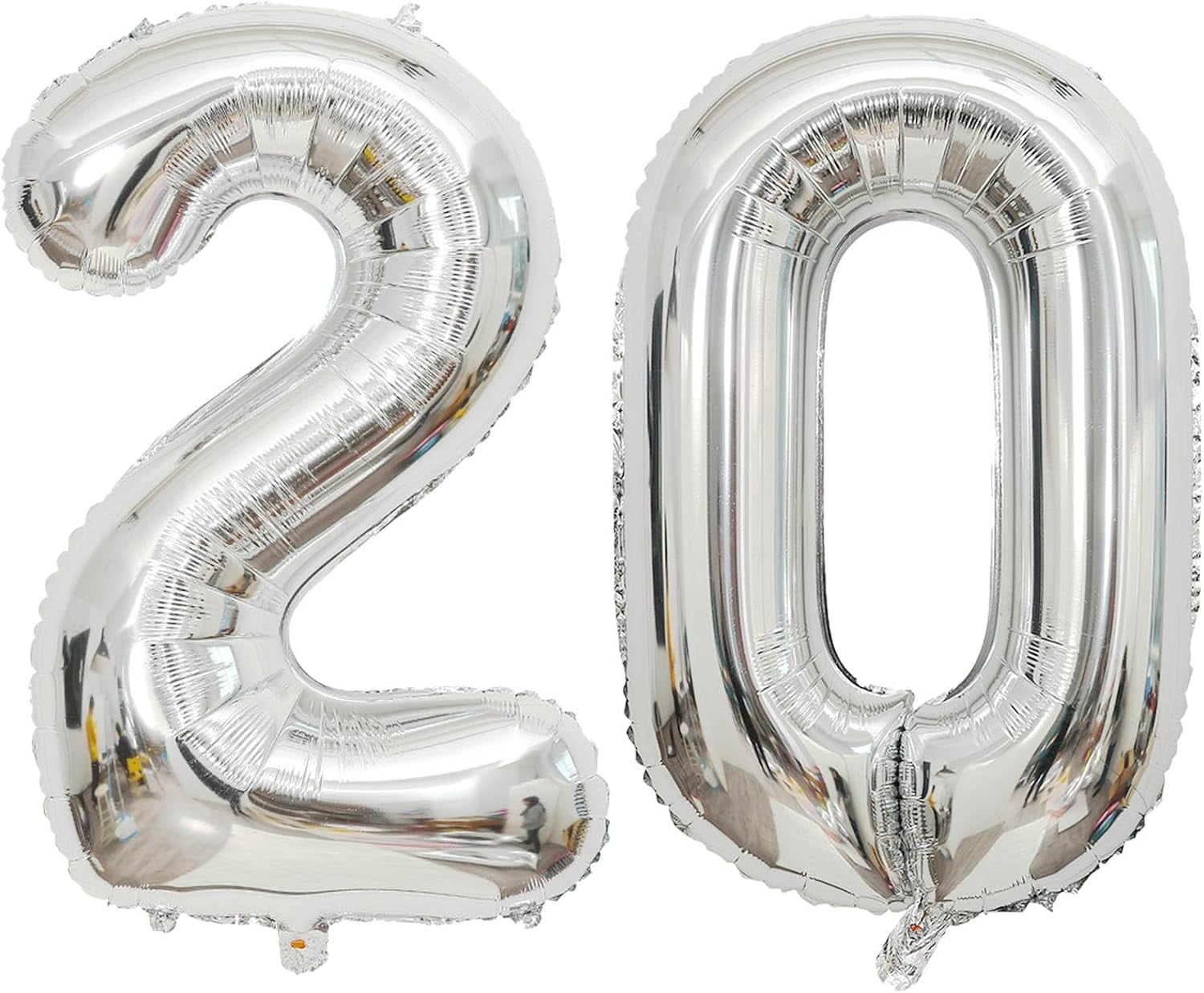 Large Silver 28 Number Balloons, 40 Inch Jumbo Number 28 Balloon ...