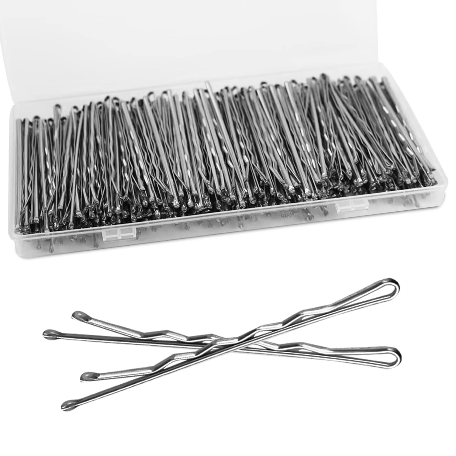 Large Silver Bobby Pins for Gray Hair 240PCS 2.75'' Jumbo Bobby Pins ...