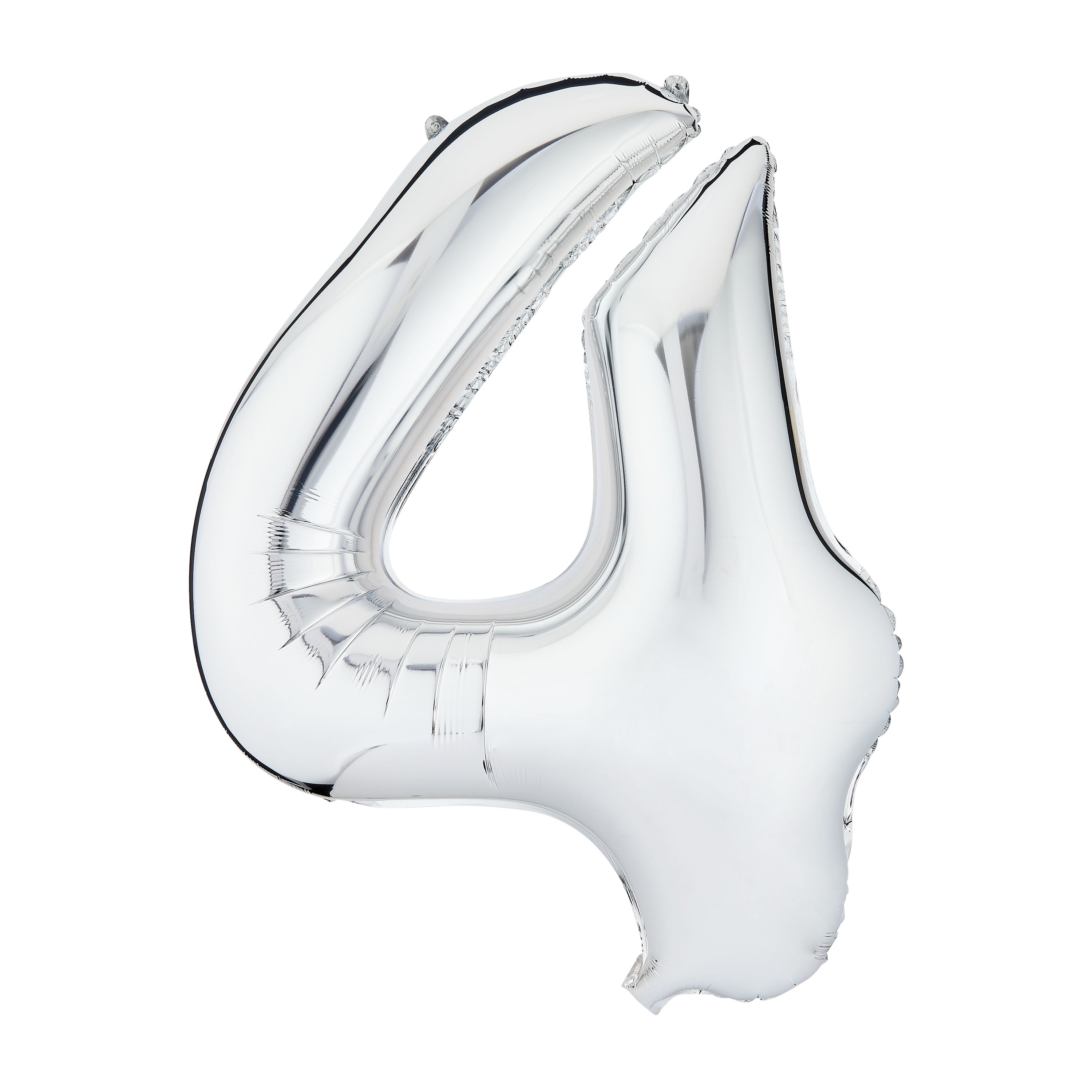 36" Silver Number 4 Foil Balloon, by Way To Celebrate - Walmart.com