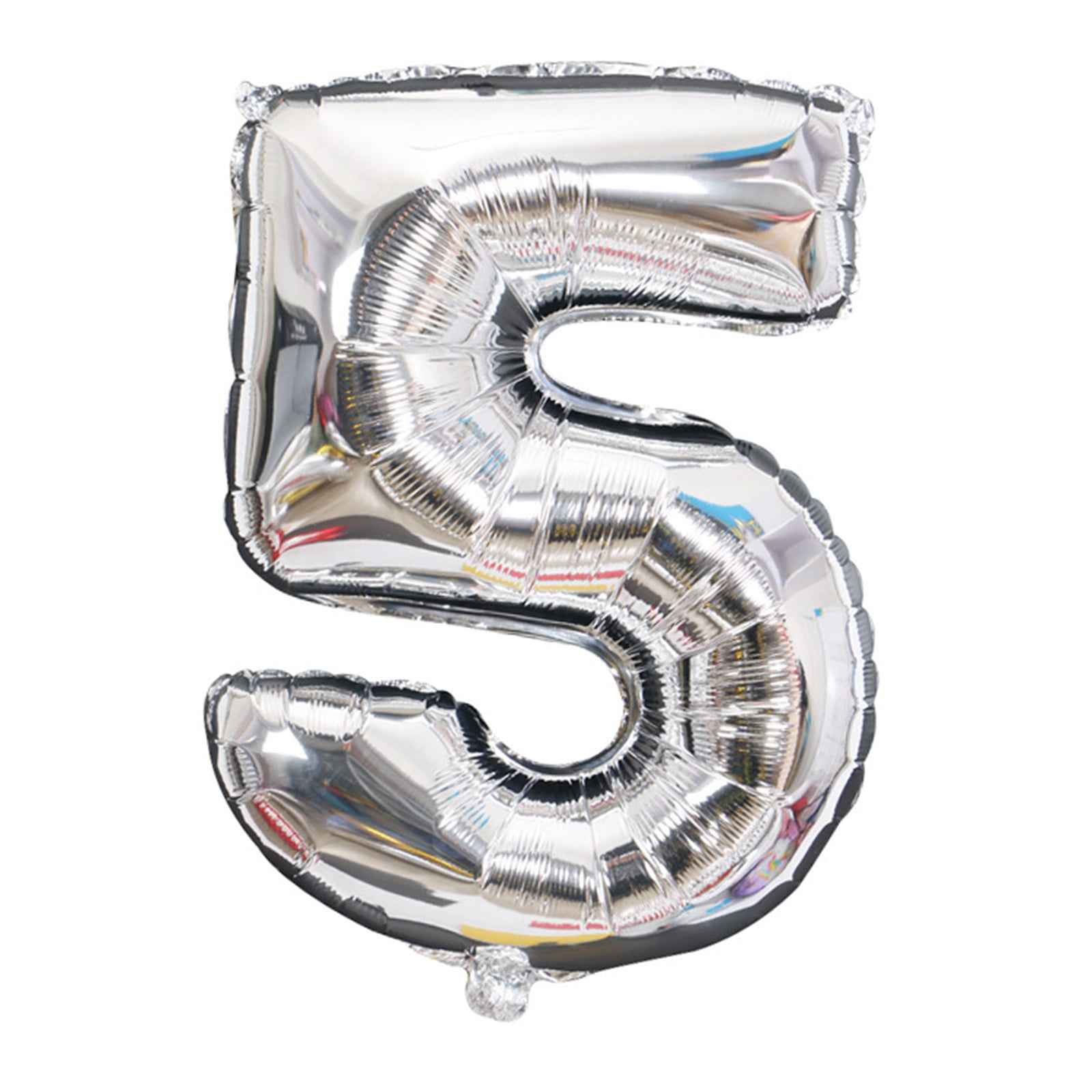 Large Silver Number 5 Foil Balloon 32 Inch Helium Mylar Balloon for ...