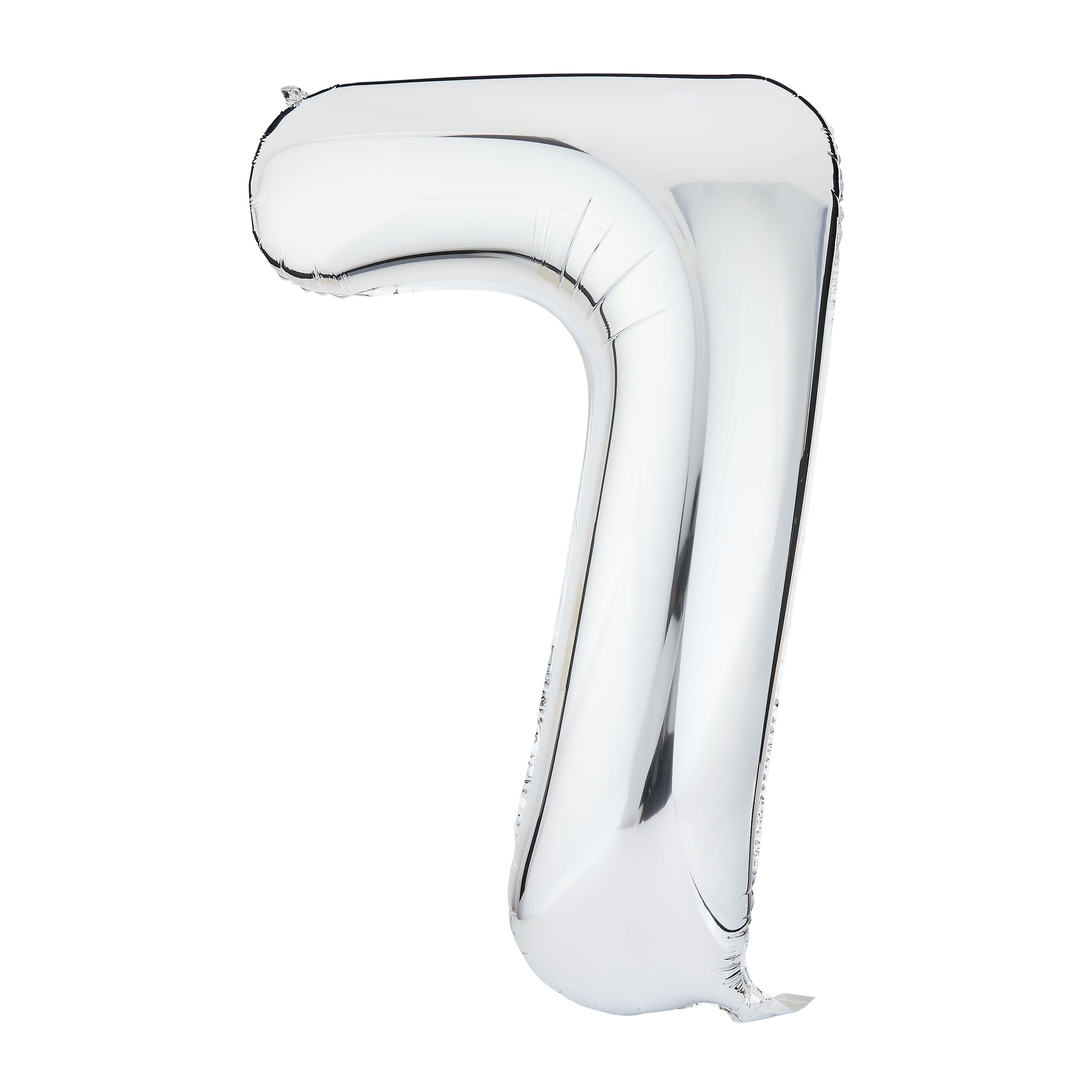 Way To Celebrate Silver Number 7 Foil Balloon 35 inches for birthday ...