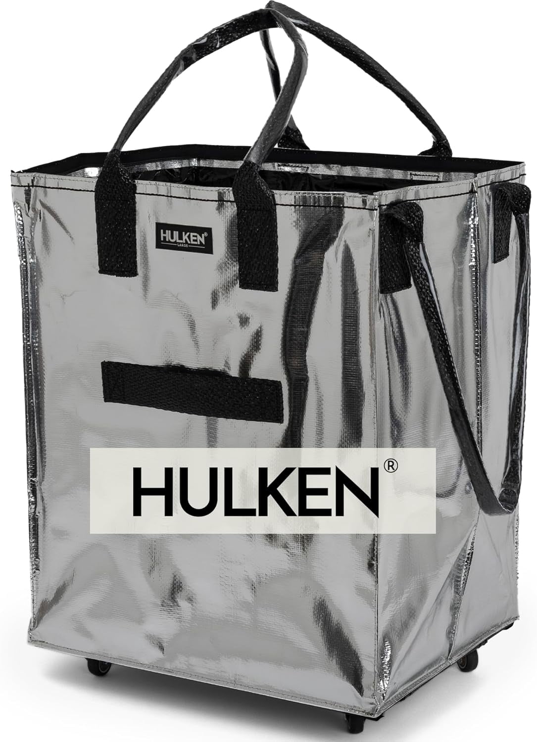 (Large, Silver) Reusable Grocery Bag On Wheels, Shopping Trolley ...