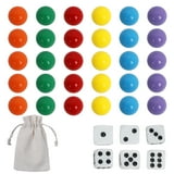 Large Size 20MM 30 Wahoo Board Game Replacement Marbles 5 Each of 6 ...