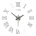 Large Size 3D DIY Silent Wall Clock Black/Gold/Silver Simple Modern ...