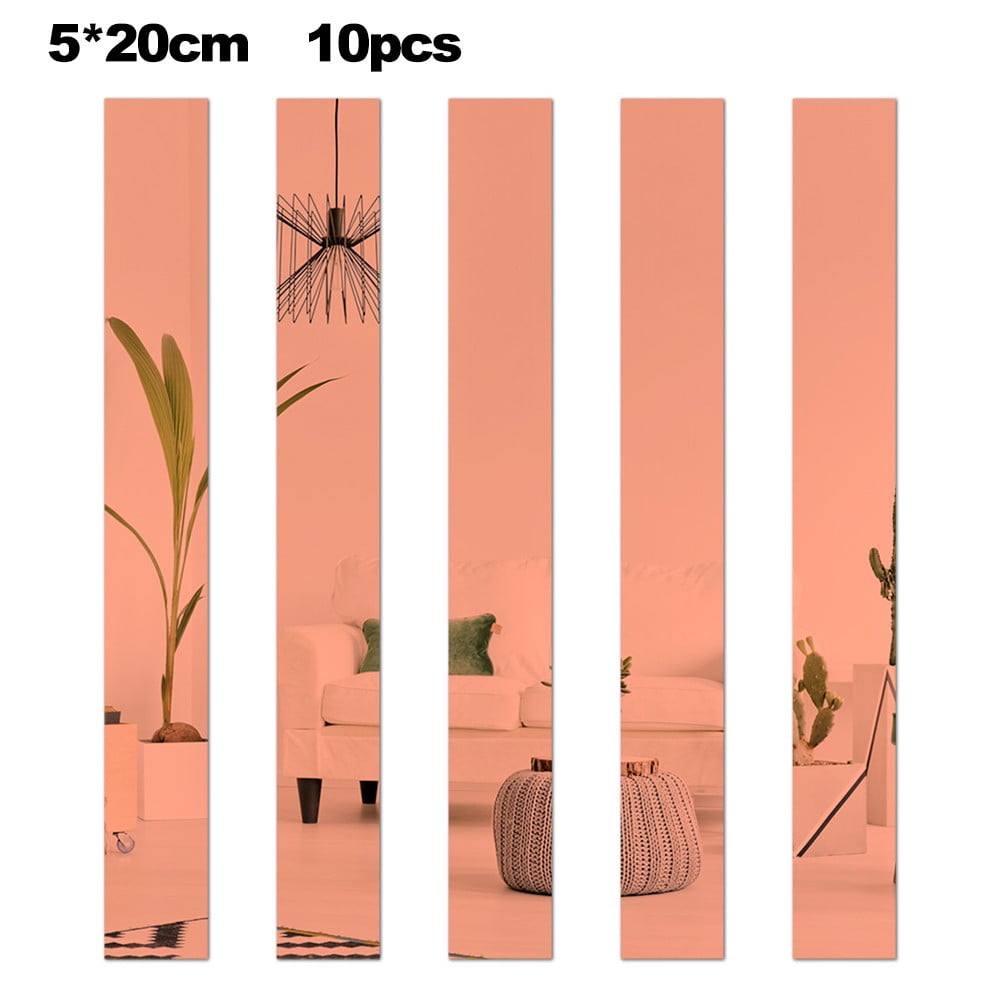 Large Size 5*20CM Acrylic Mirror Stickers Create a Minimalist Look in ...