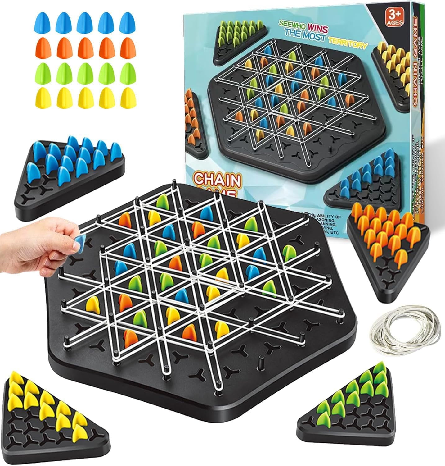 Large Size Chain Triangle Chess Game, Fun Table Top Multiplayer ...