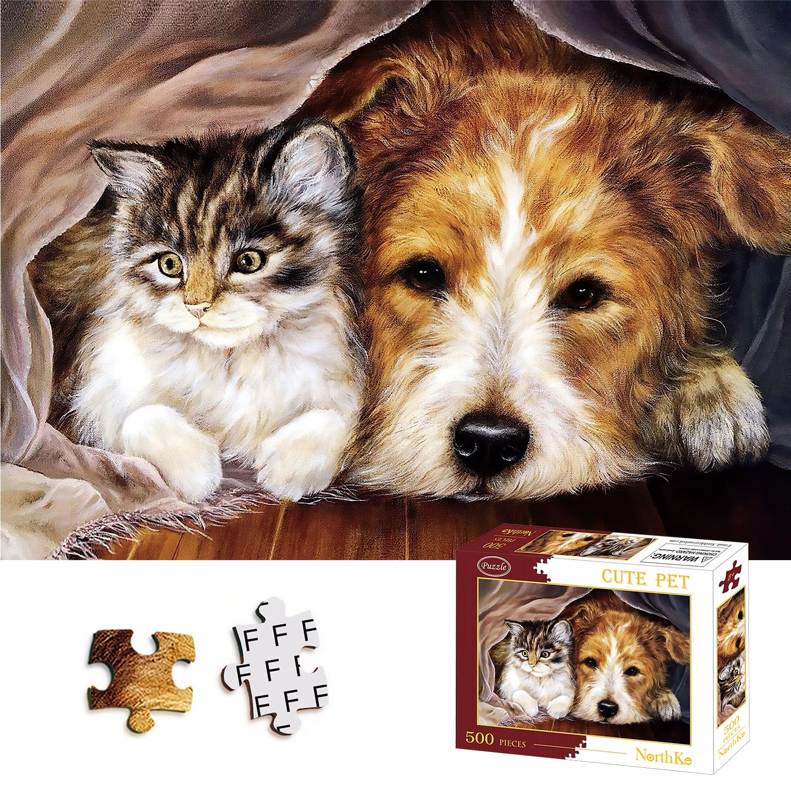500 Piece Puzzles for DHF10 Adults | NorthKe Jigsaw Puzzles for Kids ...