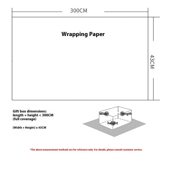 Large Size Christmas Wrapping Paper 118IN Roll 80 Gsm Thick Gift ...