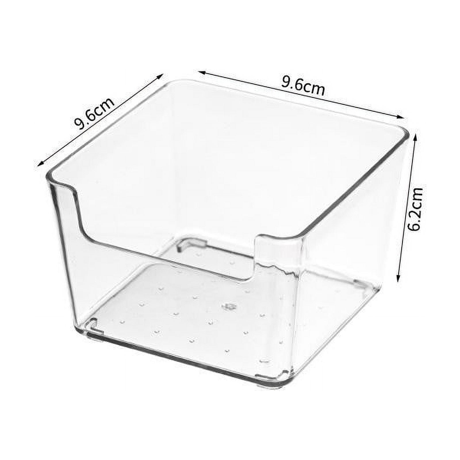 Large Size Clear Plastic Drawer Organizer and Storage Bins for Kitchen ...