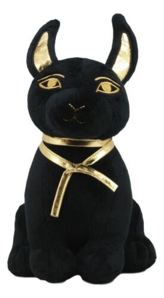 Large Size Egyptian Plush Black & Golden Anubis Stuffed Animal.Soft and ...