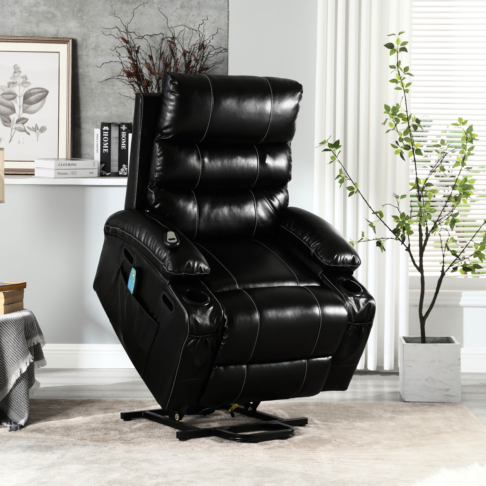 Large Size Electric Power Lift Recliner Chair For Elderly - 21" Seat ...