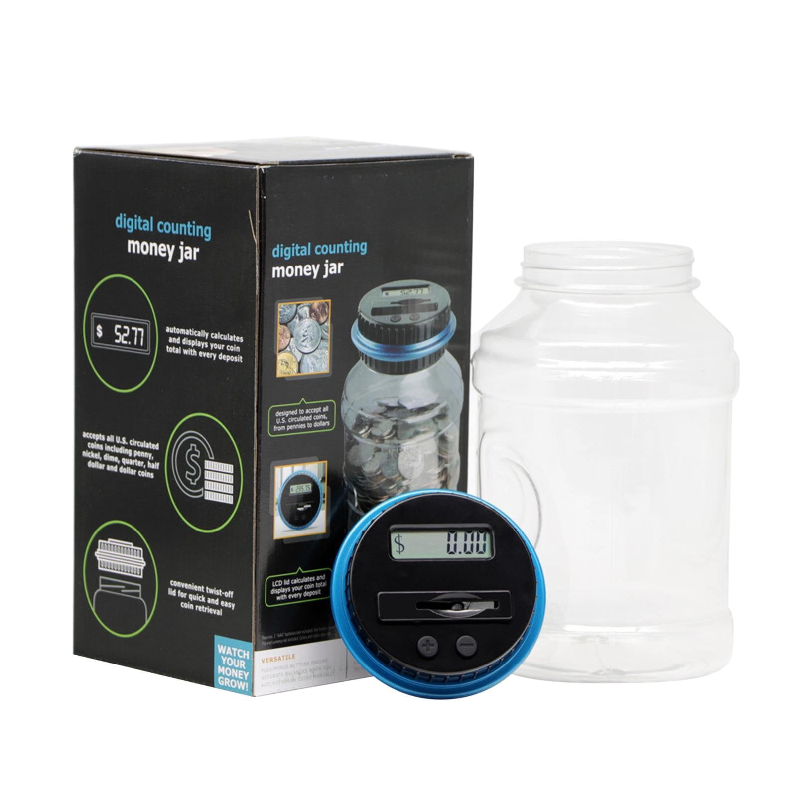 Large Size Electronic Counting Change Bank Saving Bucket Smart Creative ...