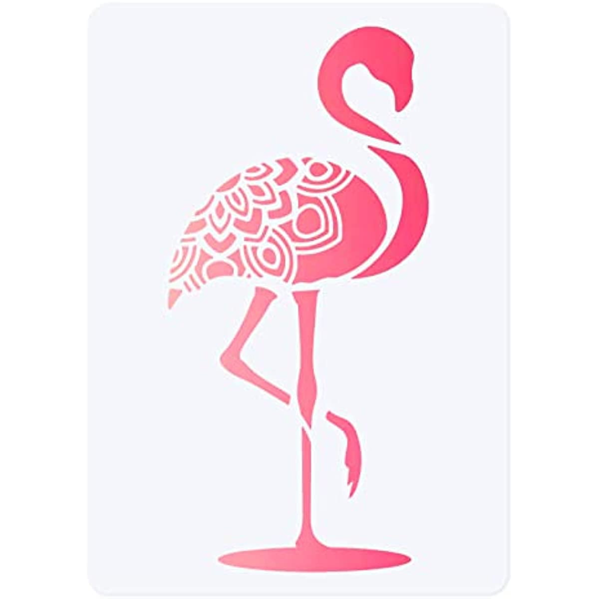 Large Size Flamingo Stencils 11.7x8.3 Inch Flamingo DIY Decoration Painting Stencils Mandala ...