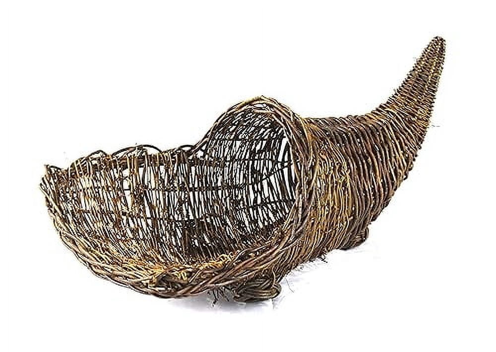 Large-Size Grapevine Cornucopia. The Inside Opening is 10 inches in ...