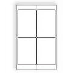 Large Size Laser Label Sheets, 8-1/2" x 14", Bright White 4" x 6 ...