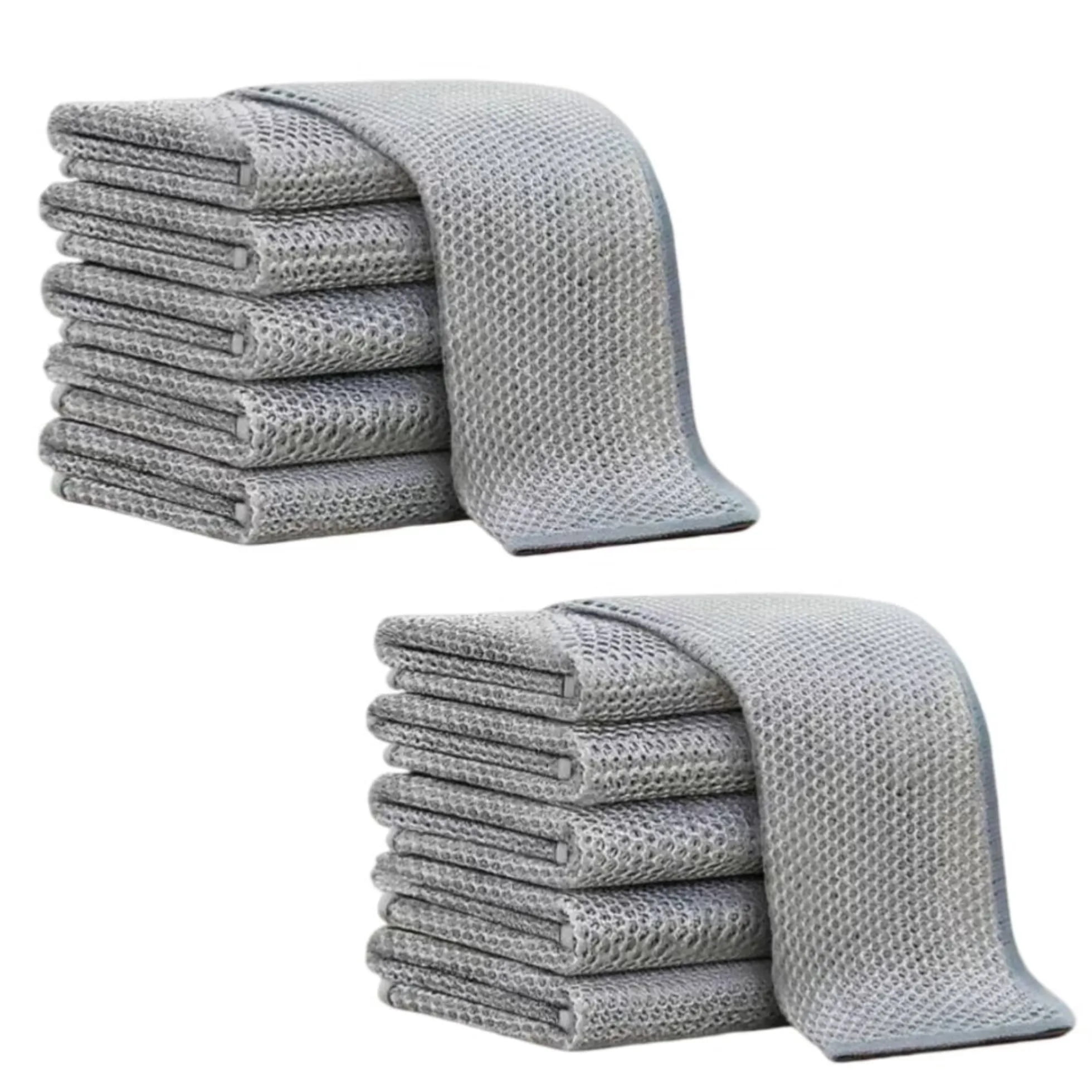 Large Size Non Scratch Wire Dishcloth，New Upgrade 3-Layer Metal Dish ...