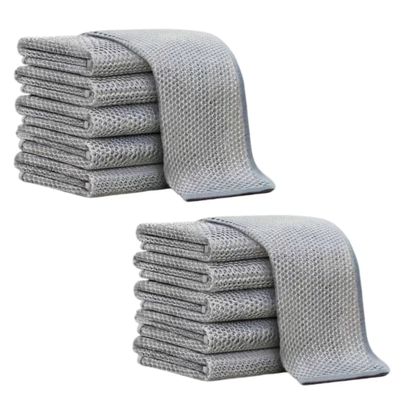 Large Size Non Scratch Wire Dishcloth，New Upgrade 3-Layer Metal Dish ...