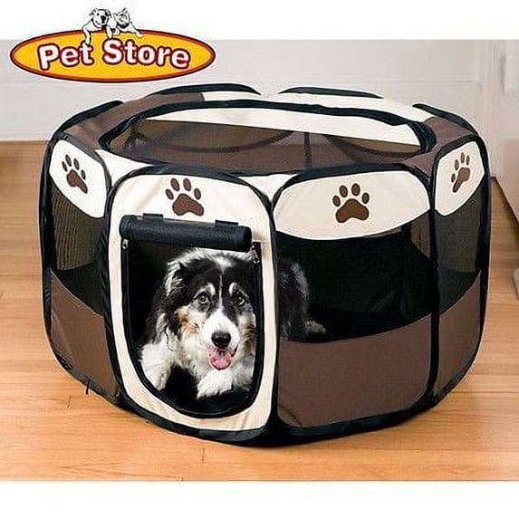 Large Size Portable Folding Fold Up Pet Dog Puppy Animal Playpen Play ...