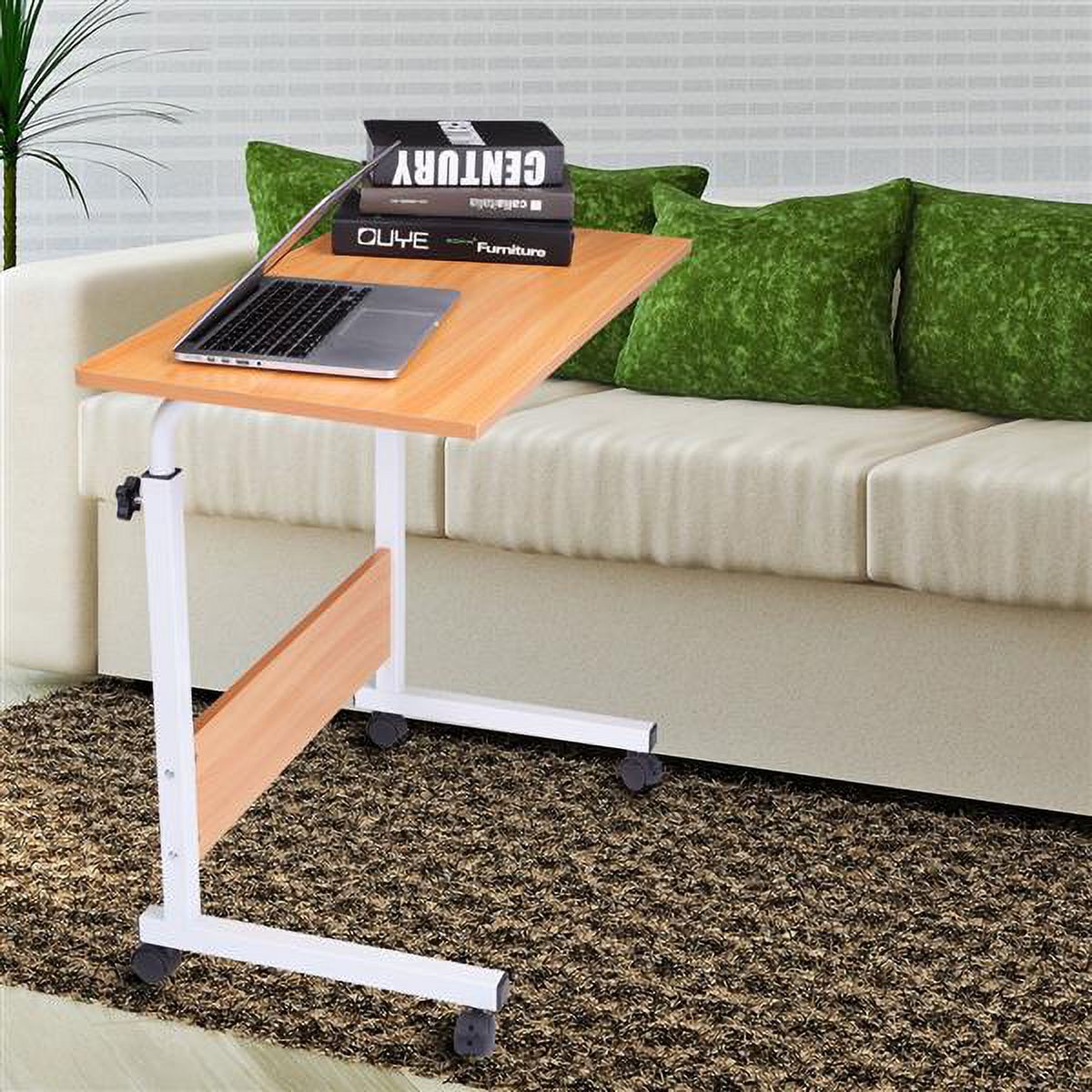 Large-Size Portable Multi-Purpose Computer Desk Baffle - Beech Color ...