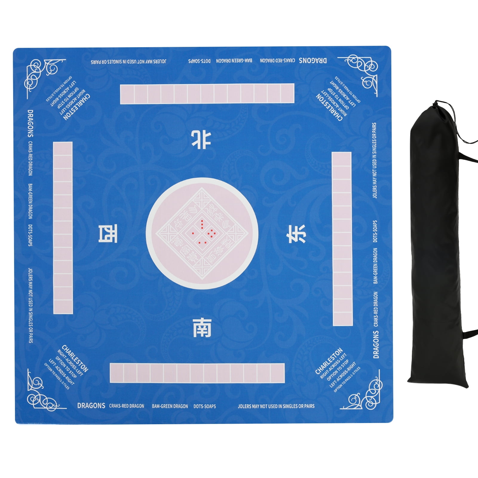 Large Size Rubber Mahjong Table Mat for Board Games Versatile Foldable ...