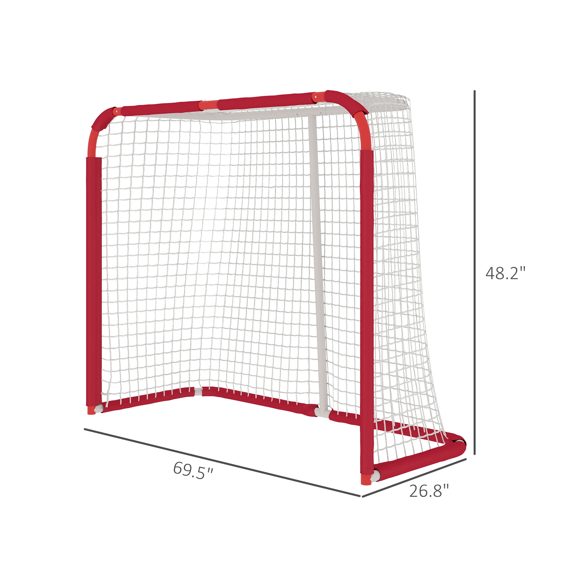 Large-Size Soccer Goal (69.5"L x26.8"W x48.2"H) – Rustproof Steel Frame ...