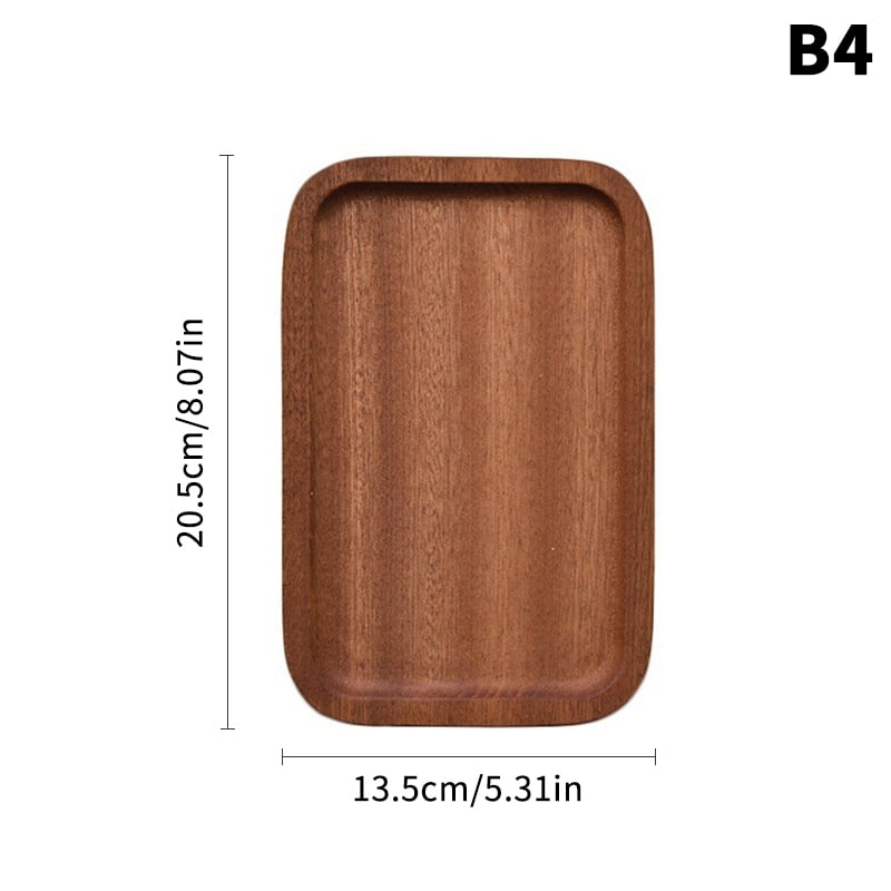 Large Size Walnut Wooden Tray Ins Wind Wooden Plate Dinner Plate Cake ...