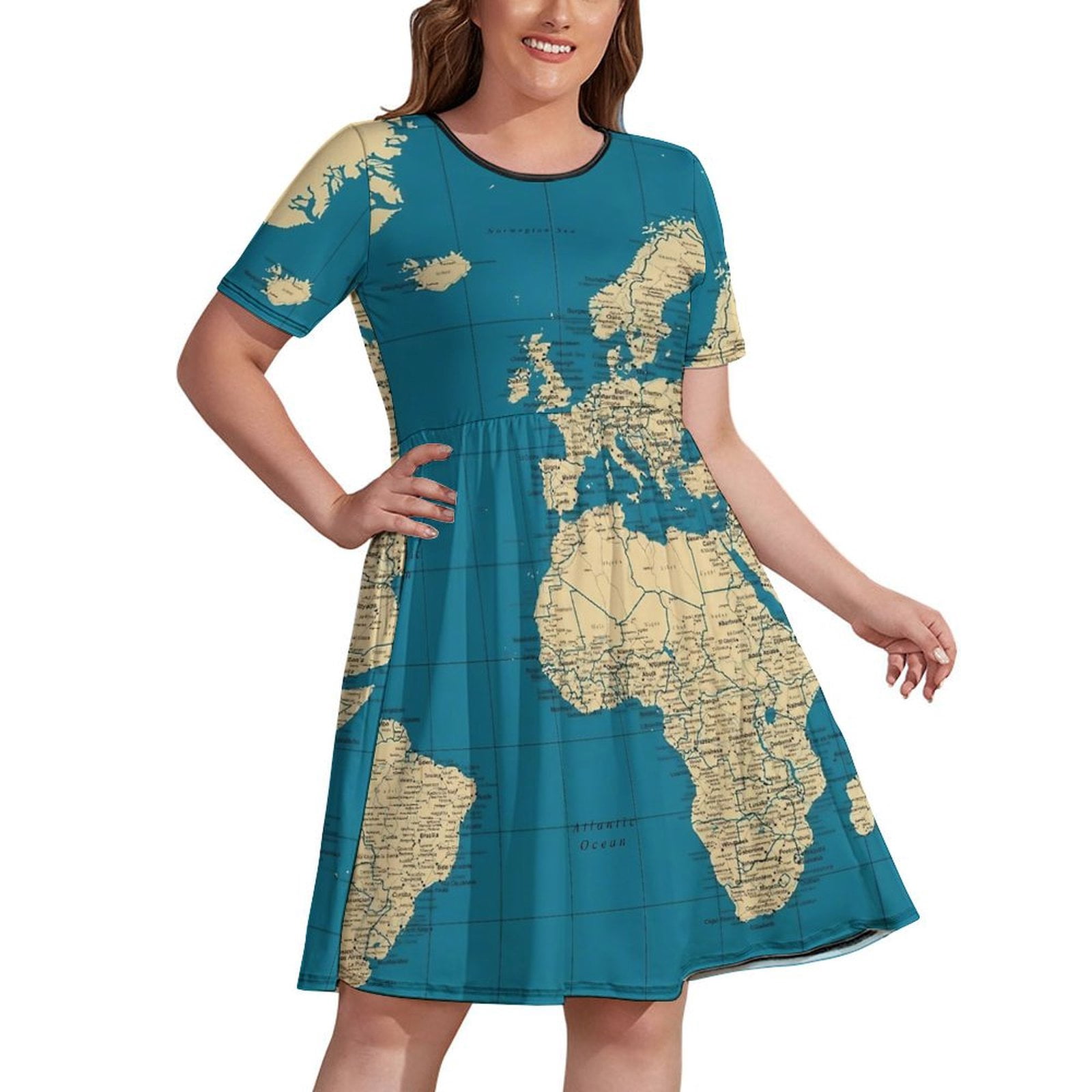 Large Size World Political Map with Countries, Cities Roads Lakes And ...
