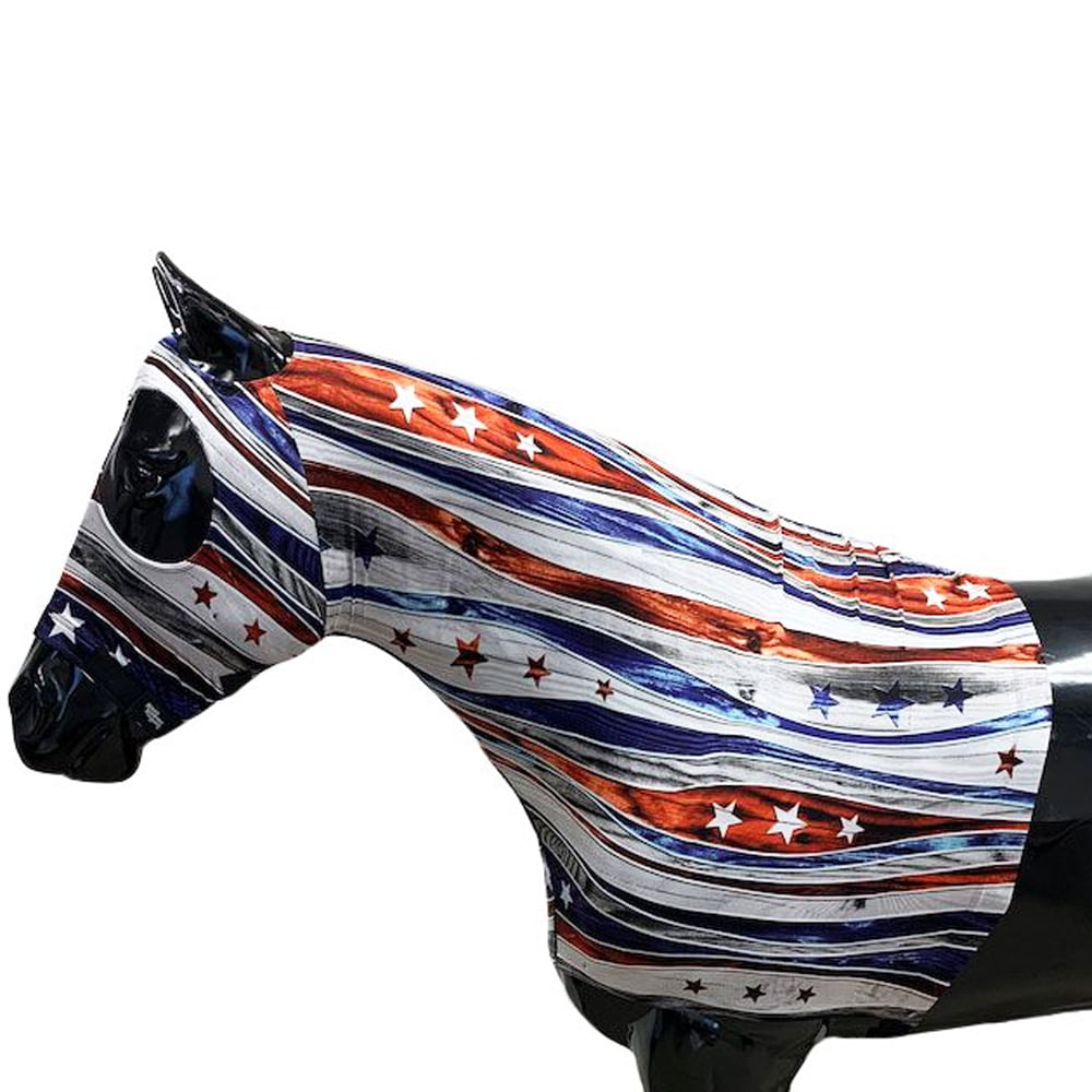 Large Sleazy Sleepwear Stretch Solid Hood For Horse Patriot - Walmart.com