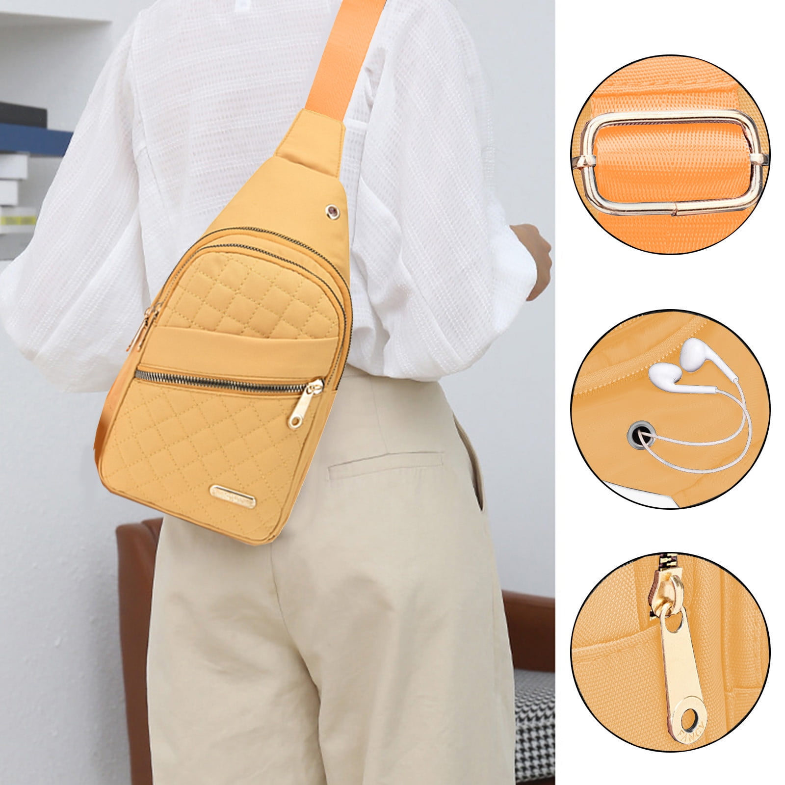 Large Sling Bag, Crossbody Sling Bag for Women & Men, Sling Chest Bag ...