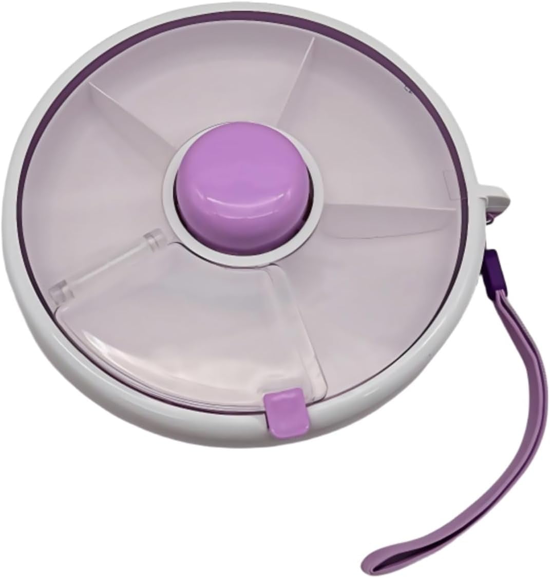 Large Snack Spinner Slide Bundle with Hand Strap, Reusable Snack Box ...