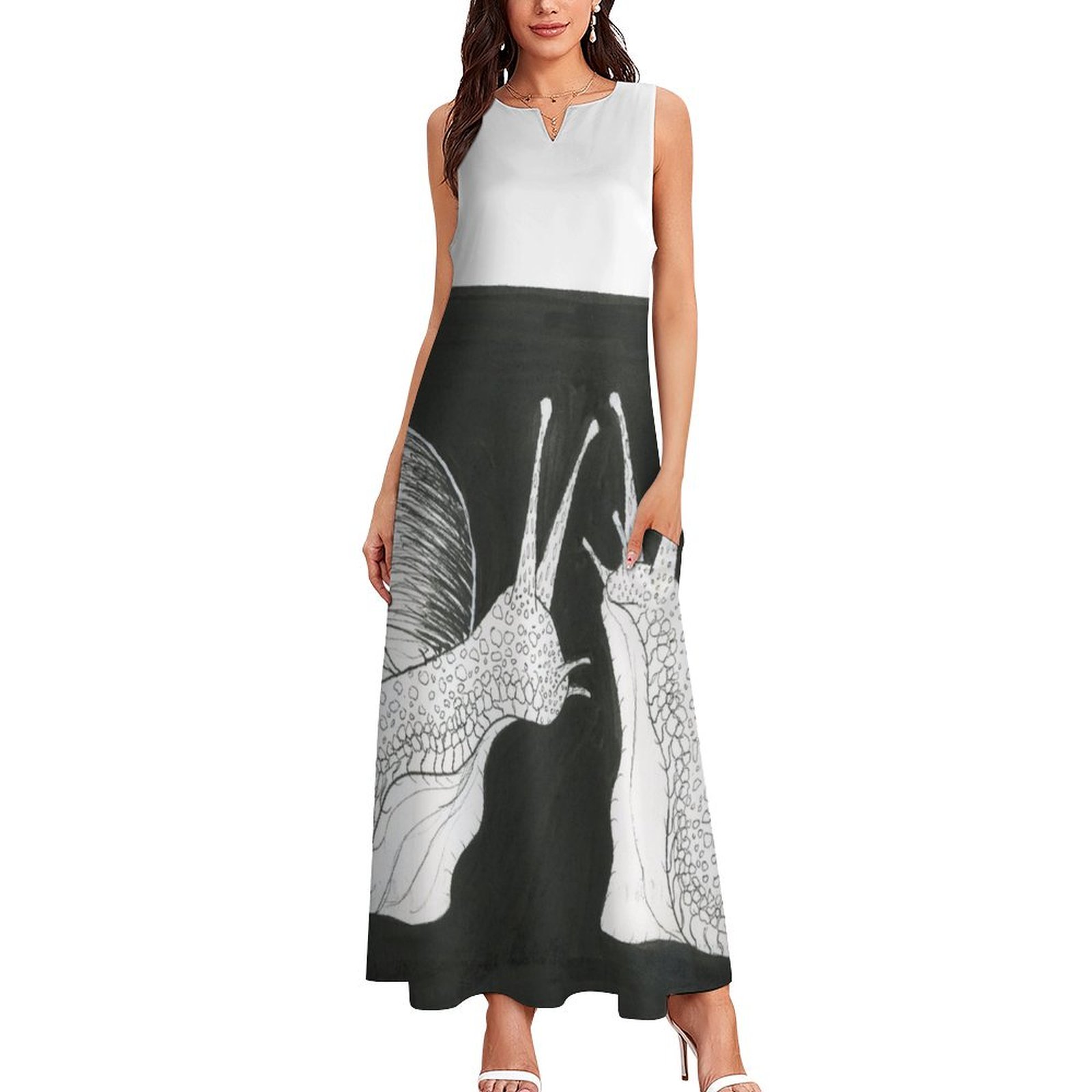 Large Snail Long Dress dresses for woman african dresses for woman ...