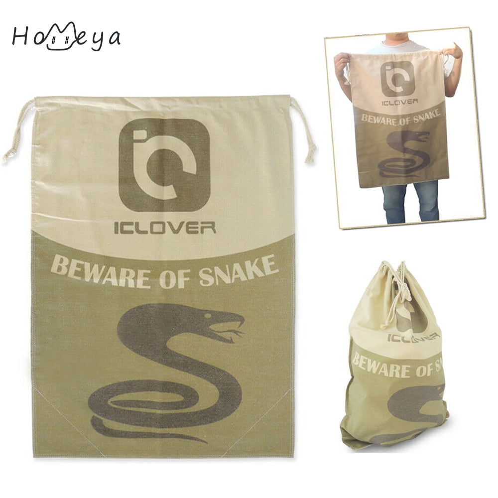 Large Snake Reptile Bag Heavy Duty Snake Catcher Transporting Canvas ...